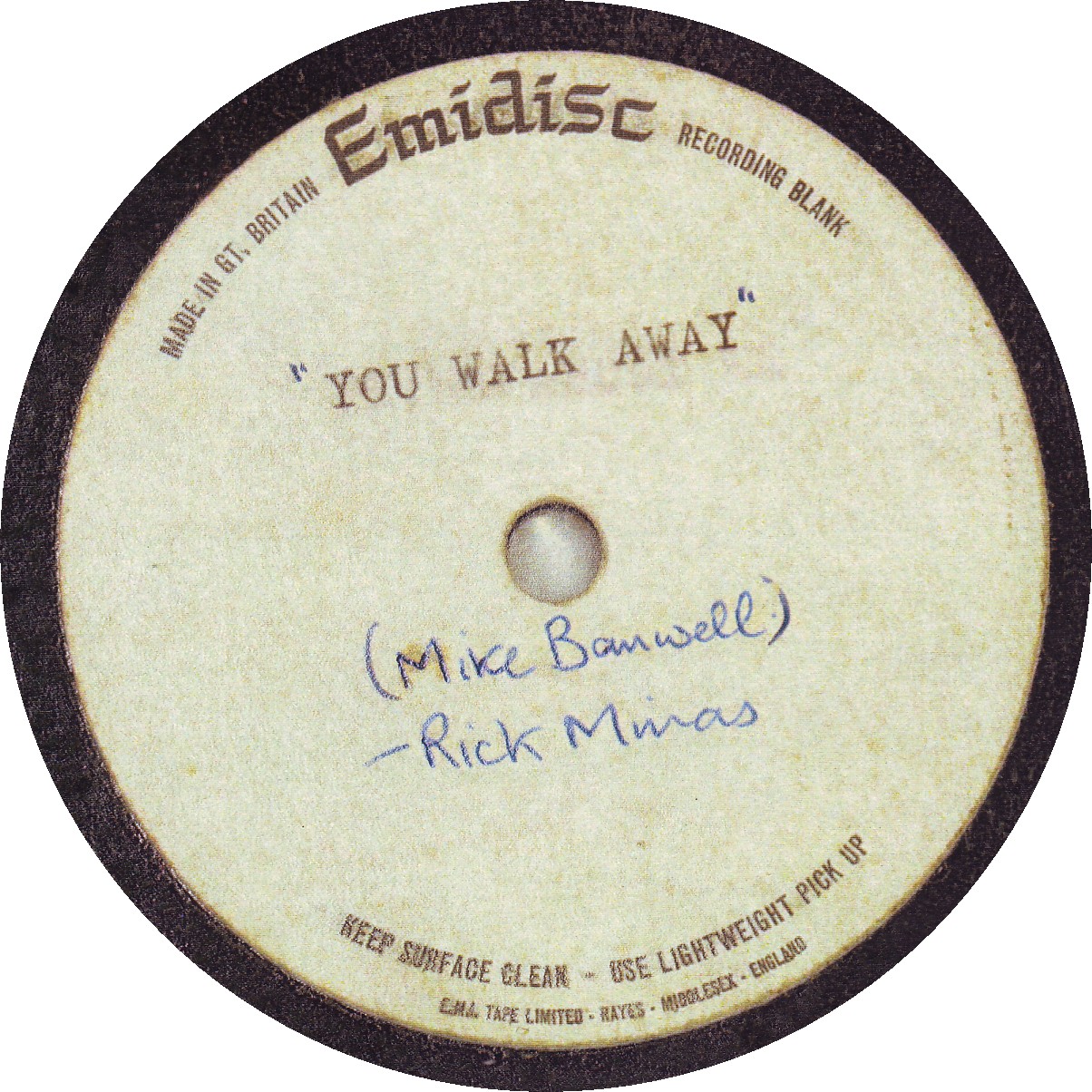 Rick Minas – British Music Archive